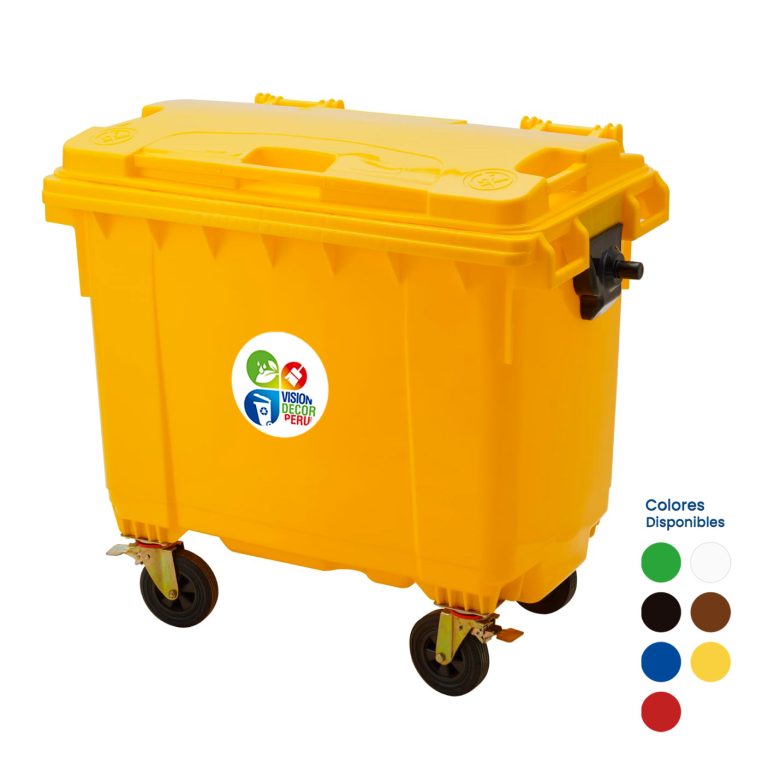 CONTENEDOR DE POLIETILENO DE ALTA DENSIDAD 660LT HDPE 100% VIRGEN MARCA ...